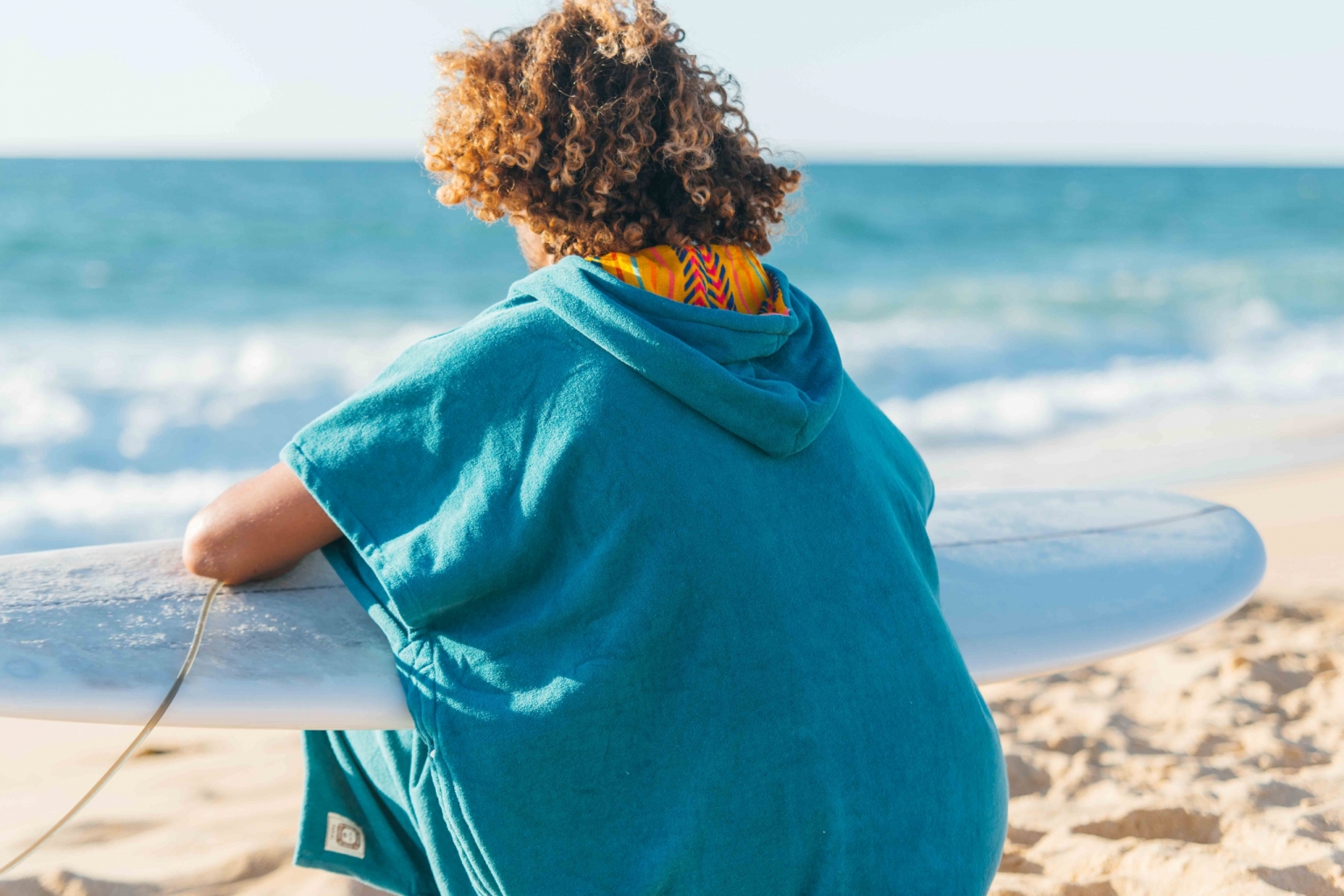The Forest Green Towel Surf Poncho / Yellow Tribal Pattern - Pakal ...