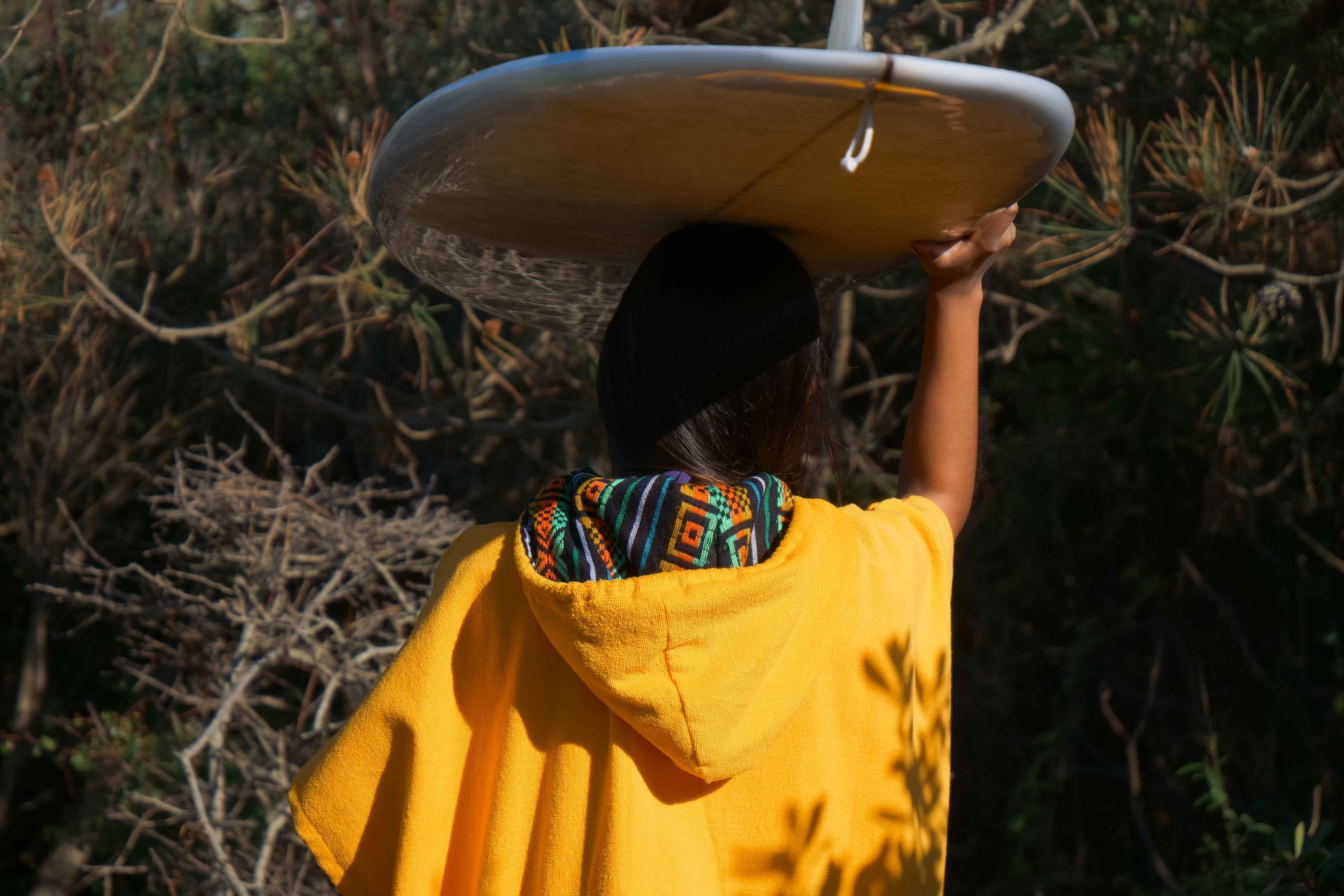 Mango Towel Surf Poncho / Tribal Black Pattern - Pakal Ethnic Surf Shop