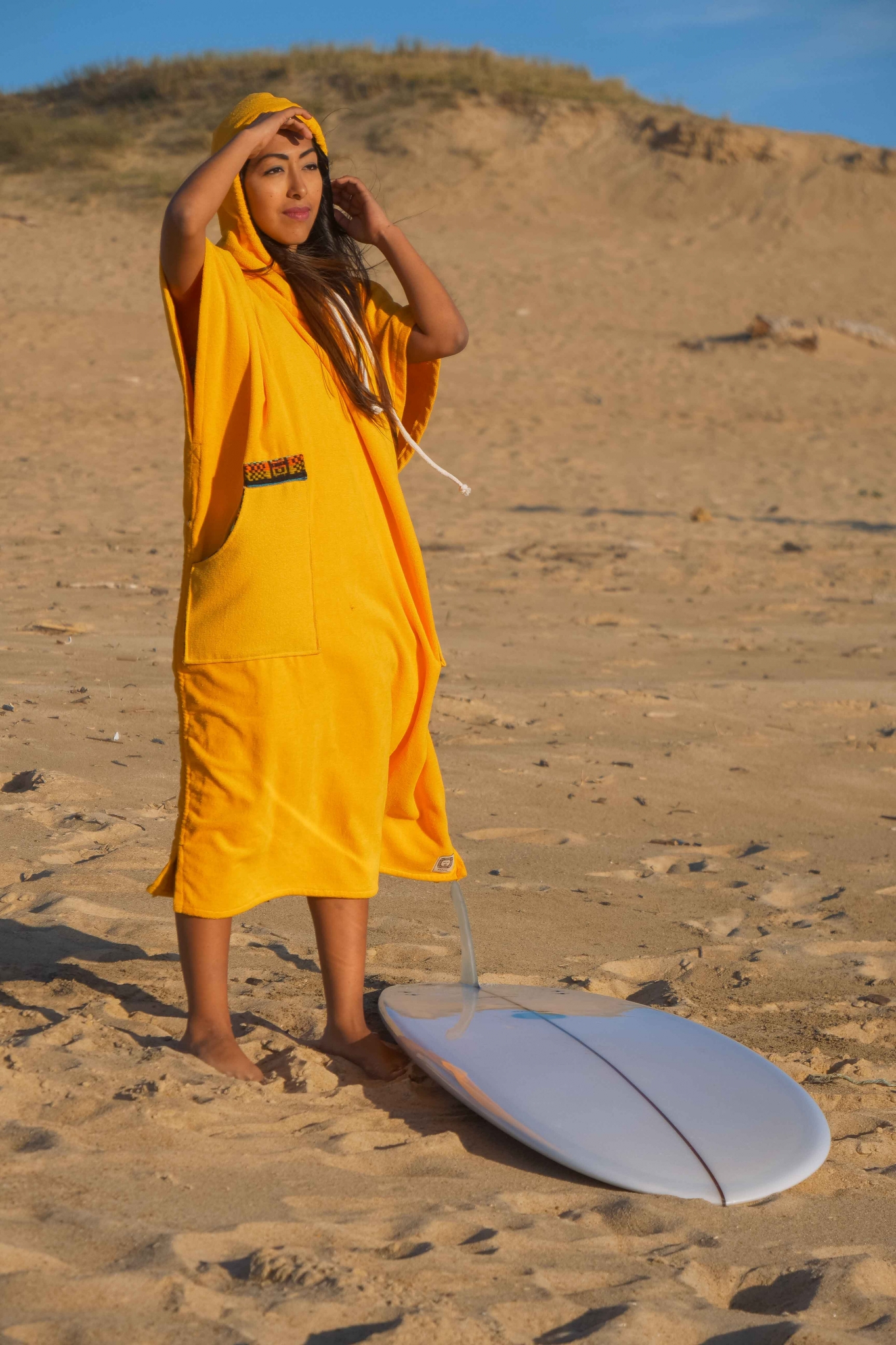 Mango Towel Surf Poncho / Tribal Black Pattern - Pakal Ethnic Surf Shop